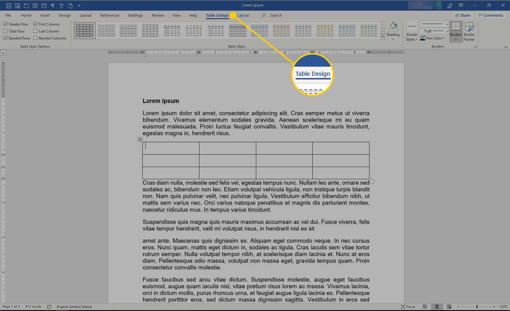 Een tabel invoegen in Microsoft Word - 2021 Een tabel invoegen in Microsoft Word - 2021