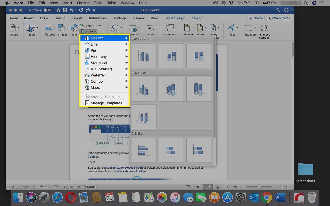 Een grafiek maken in Microsoft Word Microsoft - 2022 Een grafiek maken in Microsoft Word Microsoft - 2022