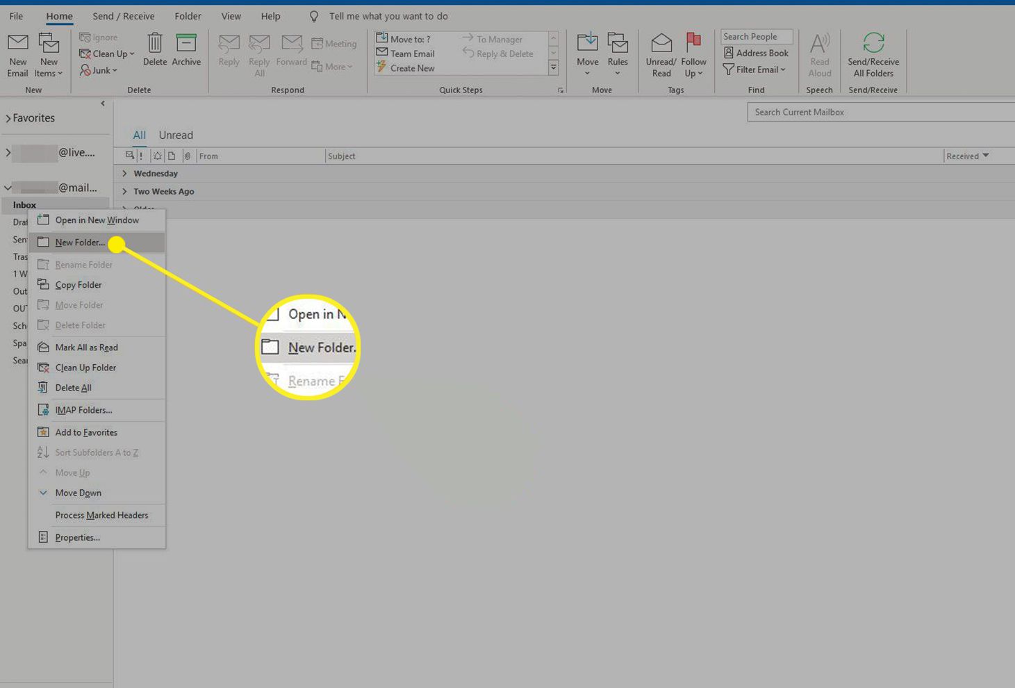 Nieuwe Mappen Maken Om E mail In Outlook Te Ordenen 2022