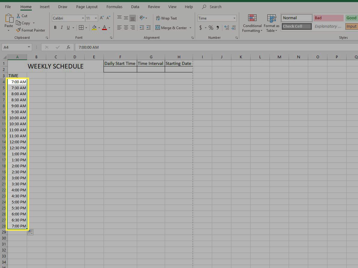 Hoe maak je een schema in Excel - 2022