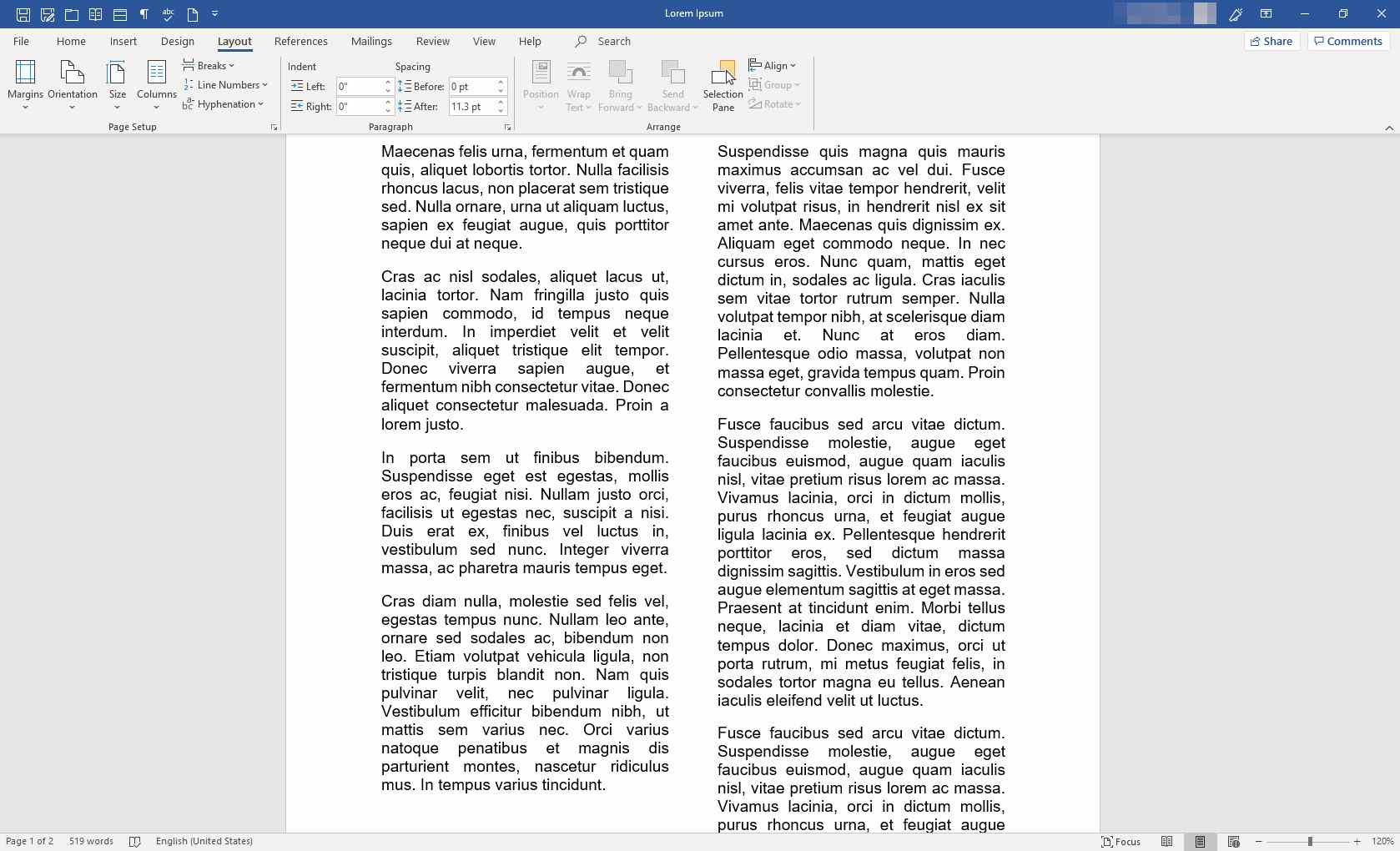Een Kolomeinde Invoegen In Word 2022